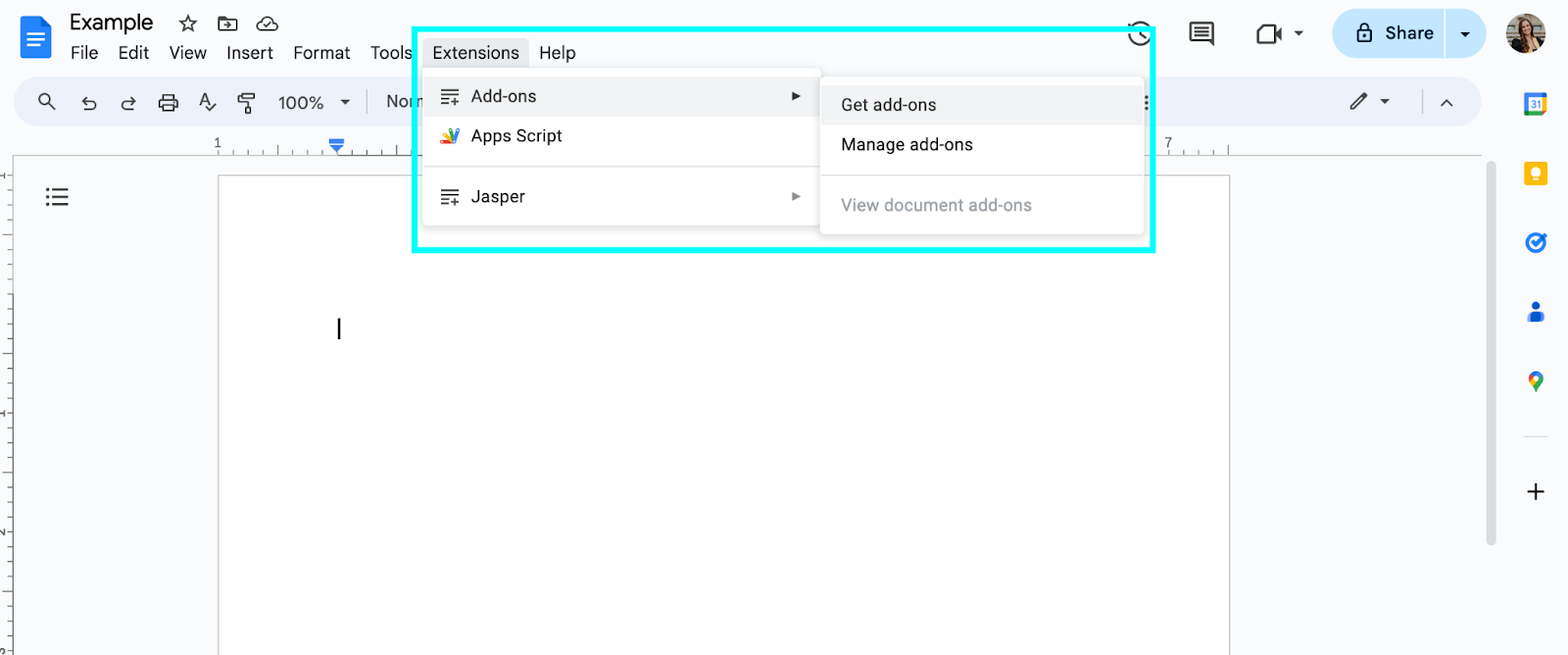 Google Doc Add-on – Jasper Help Center Google Doc Add-on – Jasper Help Center