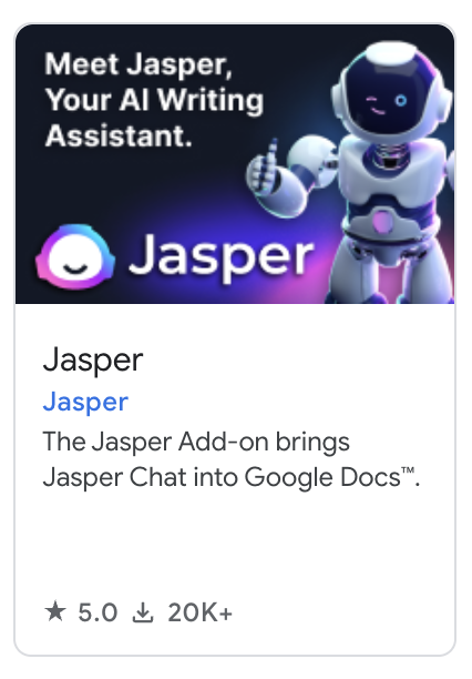 Google Doc Add-on – Jasper Help Center Google Doc Add-on – Jasper Help Center