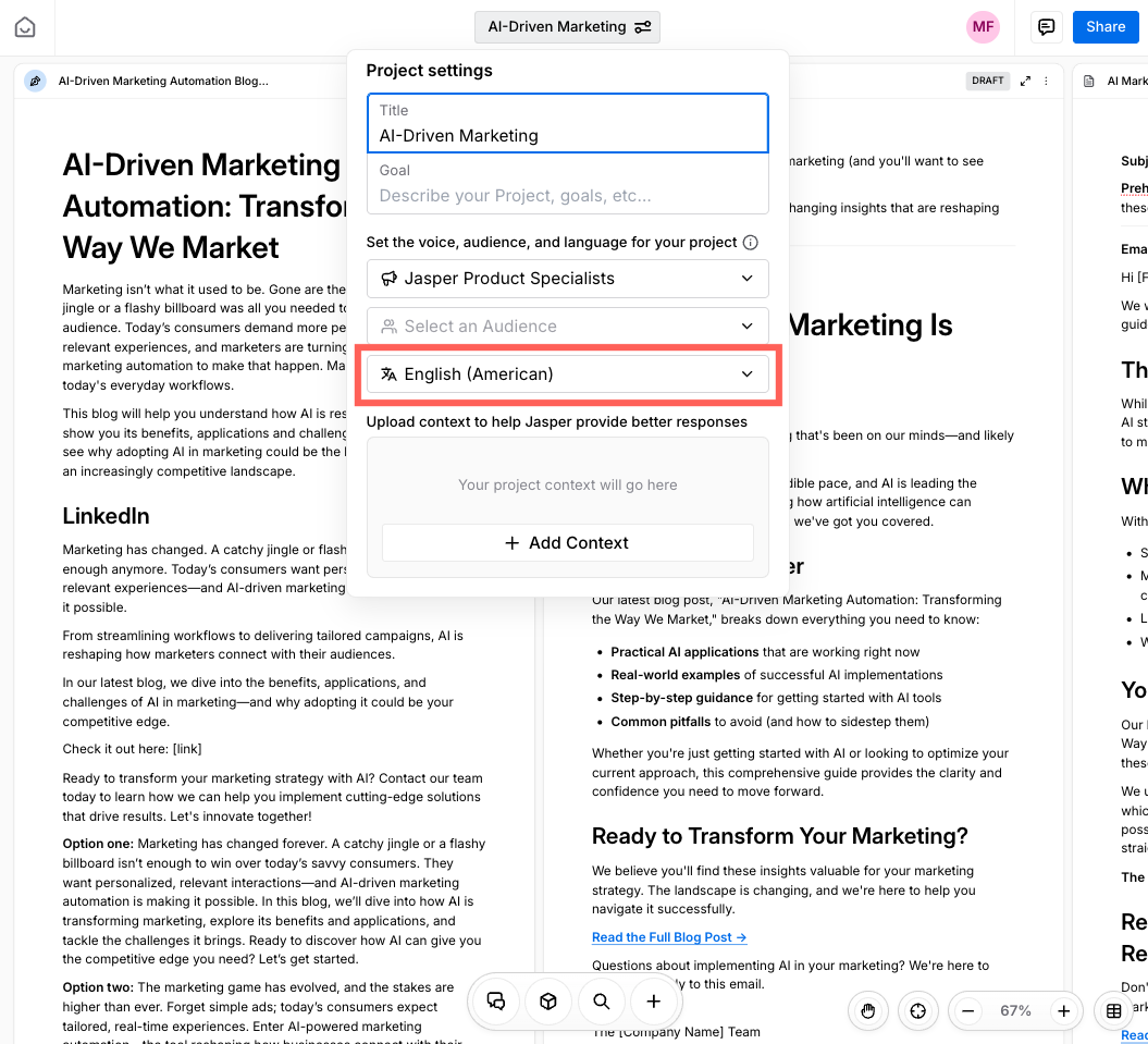 Language: Localization and Translation – Jasper Help Center